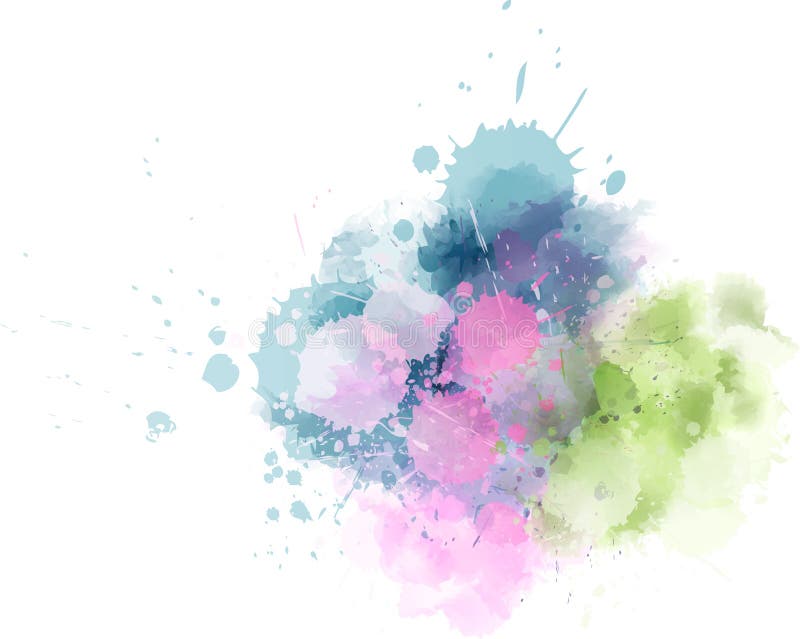 Watercolor paint splash stock vector. Illustration of pattern - 147102590