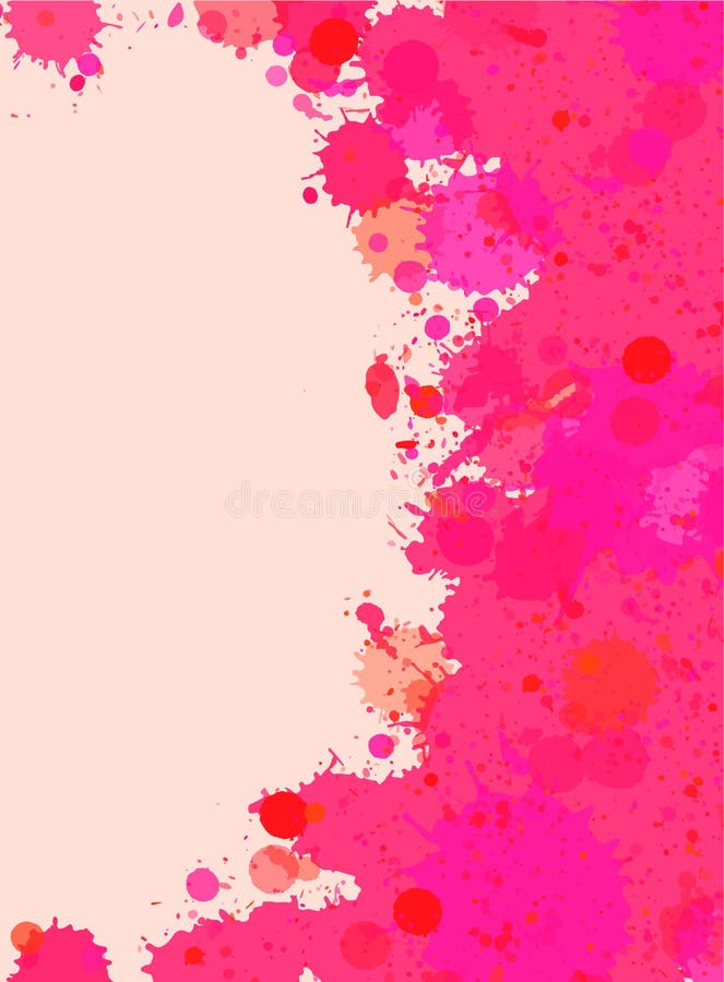 Watercolor Paint Splashes Frame Stock Vector - Illustration of blot ...