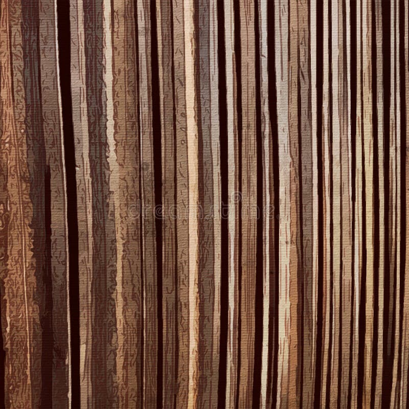 Watercolor Painted on Canvas. Wood Structure Pattern Stock Illustration ...