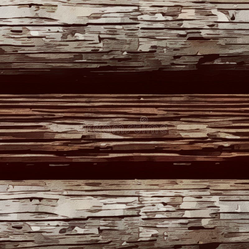 Watercolor Painted on Canvas. Wood Structure Pattern Stock Illustration ...