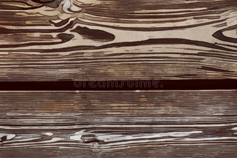 Watercolor Painted on Canvas. Wood Structure Pattern Stock Illustration ...