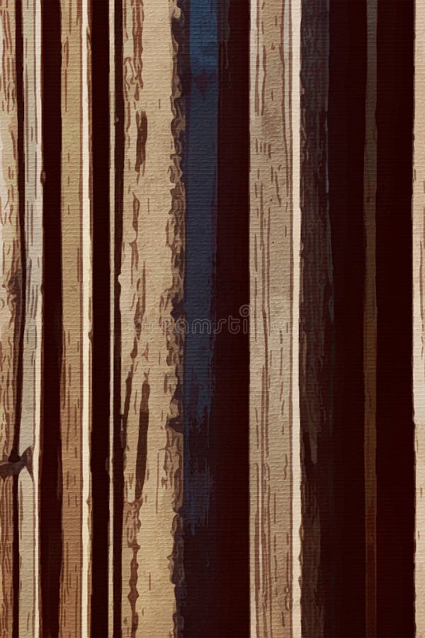 Watercolor Painted on Canvas. Wood Structure Pattern Stock Illustration ...