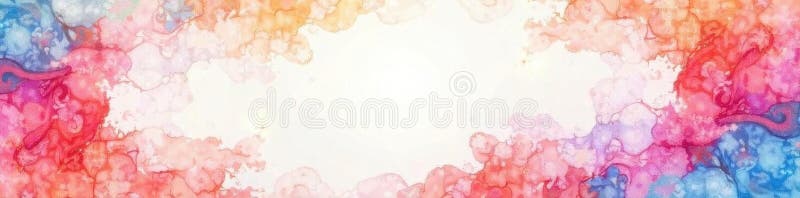 Watercolor Painted Rope Border, Light Background , Clean, Border Stock ...