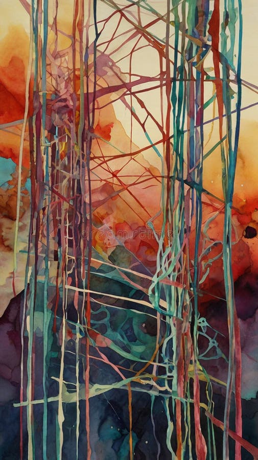 Watercolor Painting: Abstract Digital Art Inspired by the Concept of ...