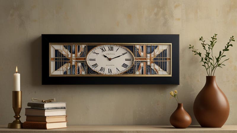Watercolor Painting: this Art Deco-inspired Clock is a Masterpiece of ...