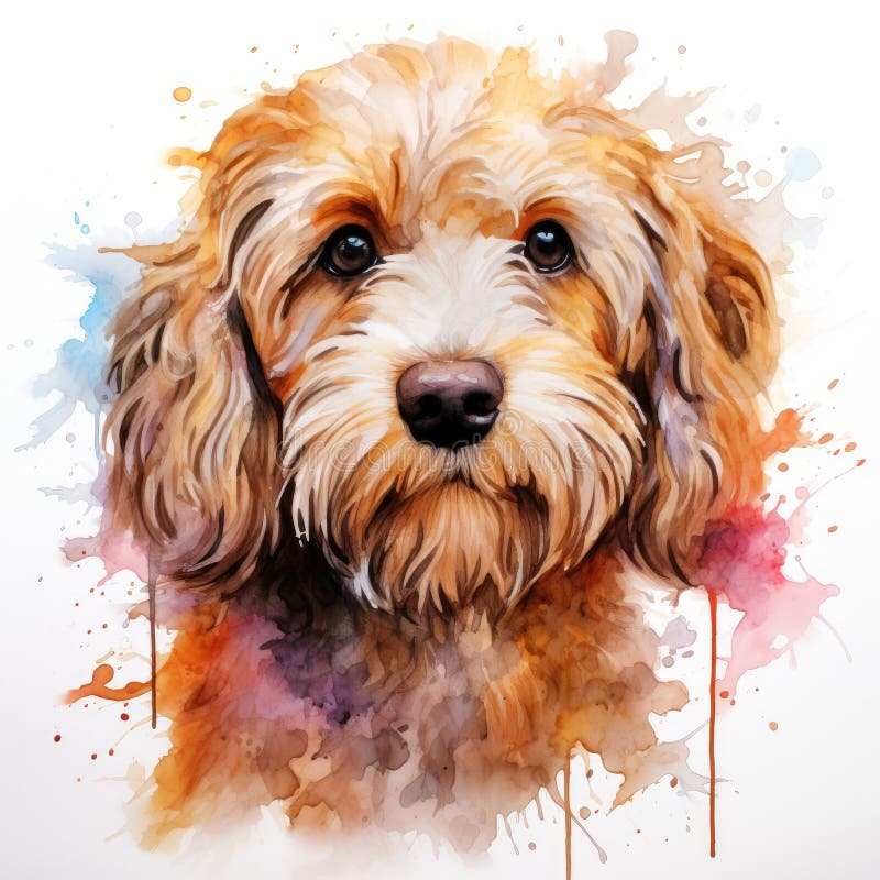 Cockapoo stock illustration. Illustration of effects - 328676008