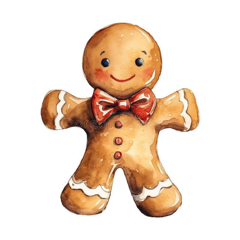 Watercolor Painting of a Ginger Man with a Bow Tie Stock Photo ...