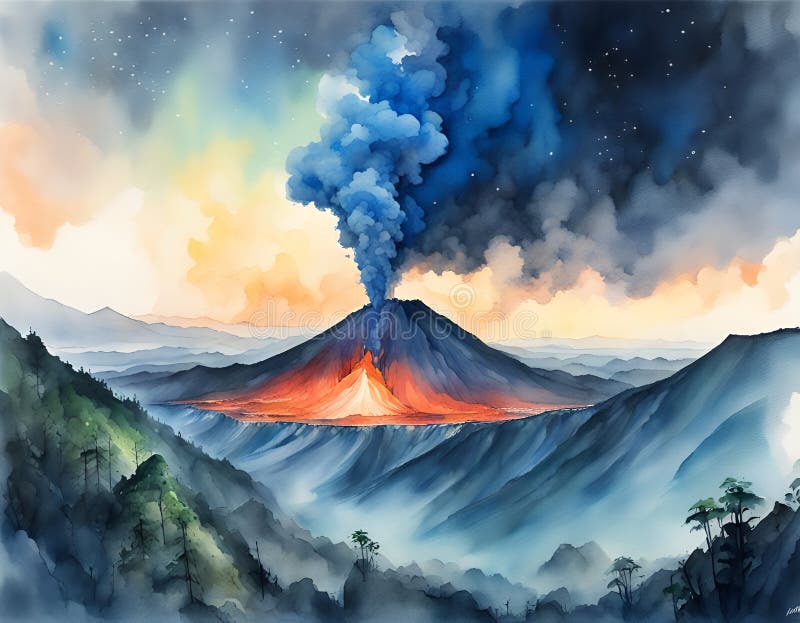 Ijen Volcano Stock Illustrations – 39 Ijen Volcano Stock Illustrations ...