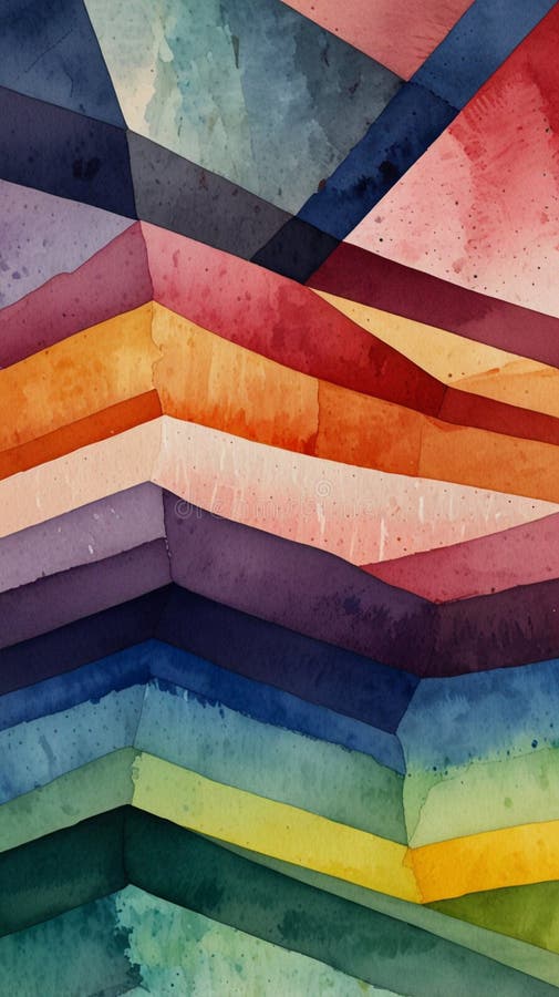 Watercolor Painting: Mesmerizing Minimalist Digital Artwork, Hypnotic ...