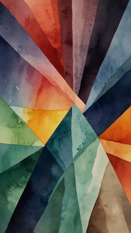 Watercolor Painting: Mesmerizing Minimalist Digital Artwork, Hypnotic ...