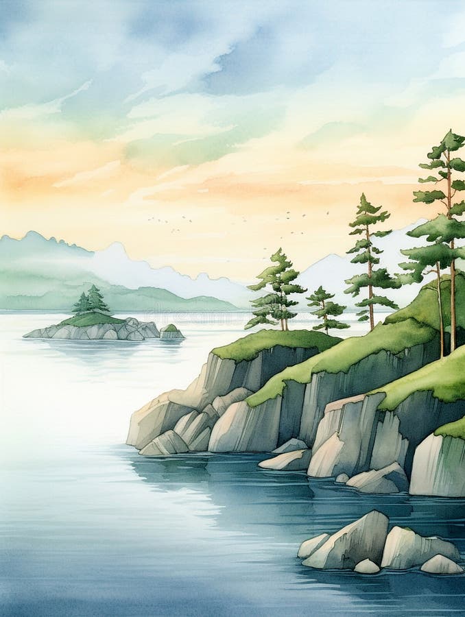 Distant Shoreline Stock Illustrations – 2,135 Distant Shoreline Stock ...