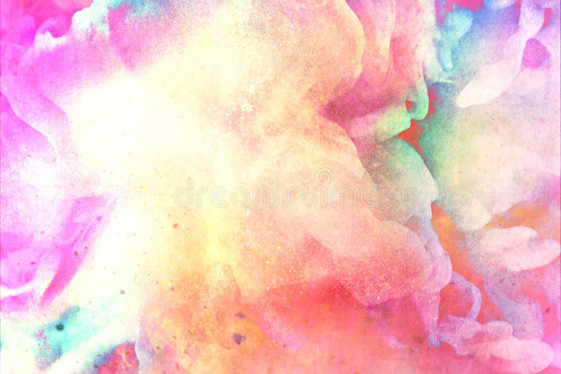 Watercolor Painting, Painted Colorful Background with Space for Text ...