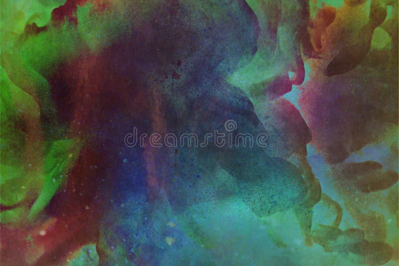 Watercolor Painting, Painted Colorful Background with Space for Text ...