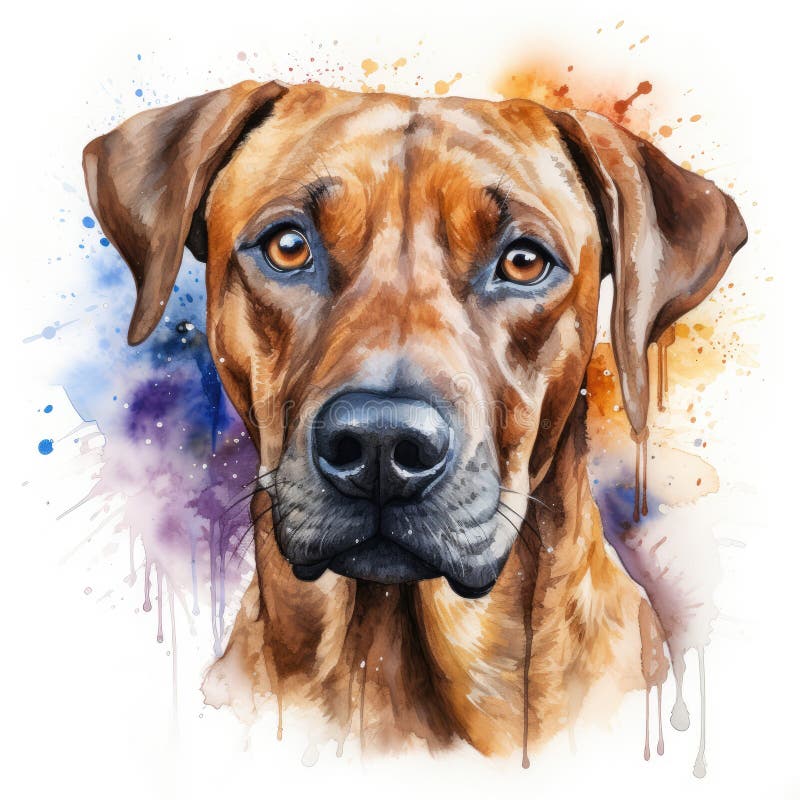 Rhodesian ridgeback stock illustration. Illustration of style - 328681776