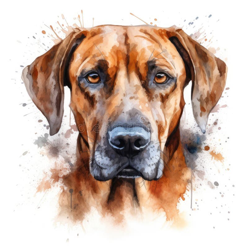 Rhodesian ridgeback stock illustration. Illustration of strokes - 328681781