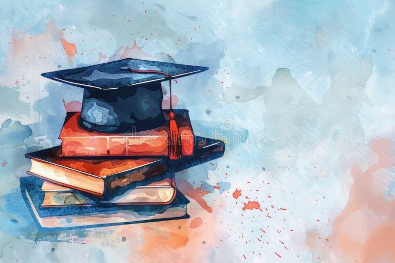 Stack Of Books Painting