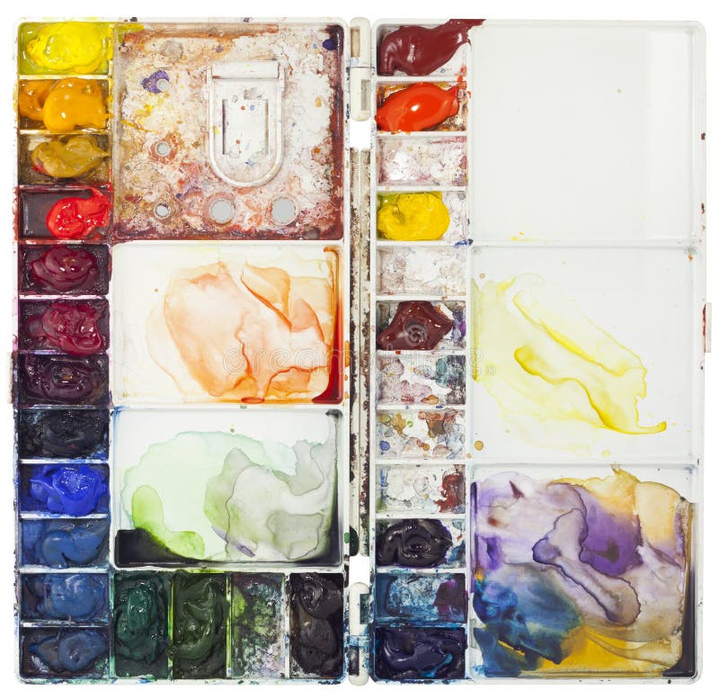 Watercolor Palette stock photo. Image of color, equipment - 22261736