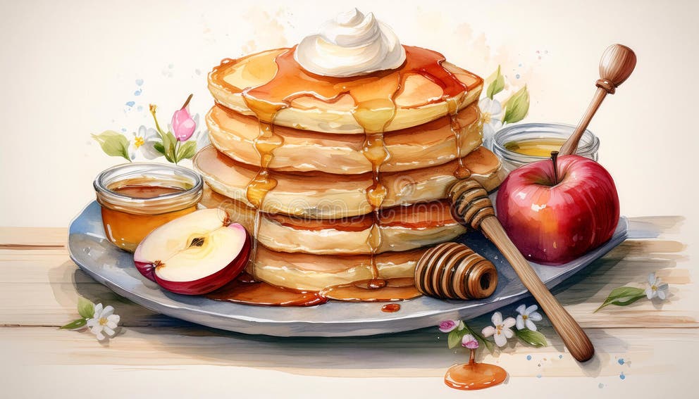 Stack Pancake Plate Stock Illustrations – 6,880 Stack Pancake Plate ...