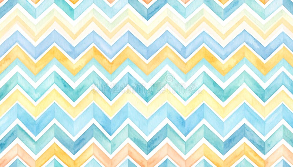 Watercolor Pastel Chevron Seamless Pattern Background Stock Photo ...
