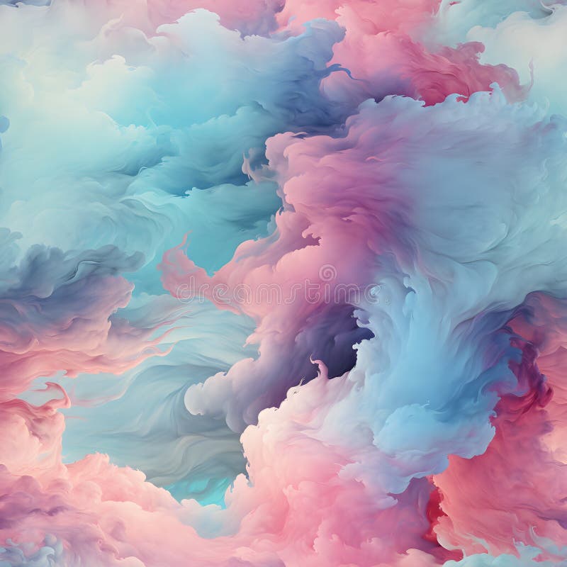 Watercolor Pattern with Flowing Pastel Shades and Delicate Gradients ...