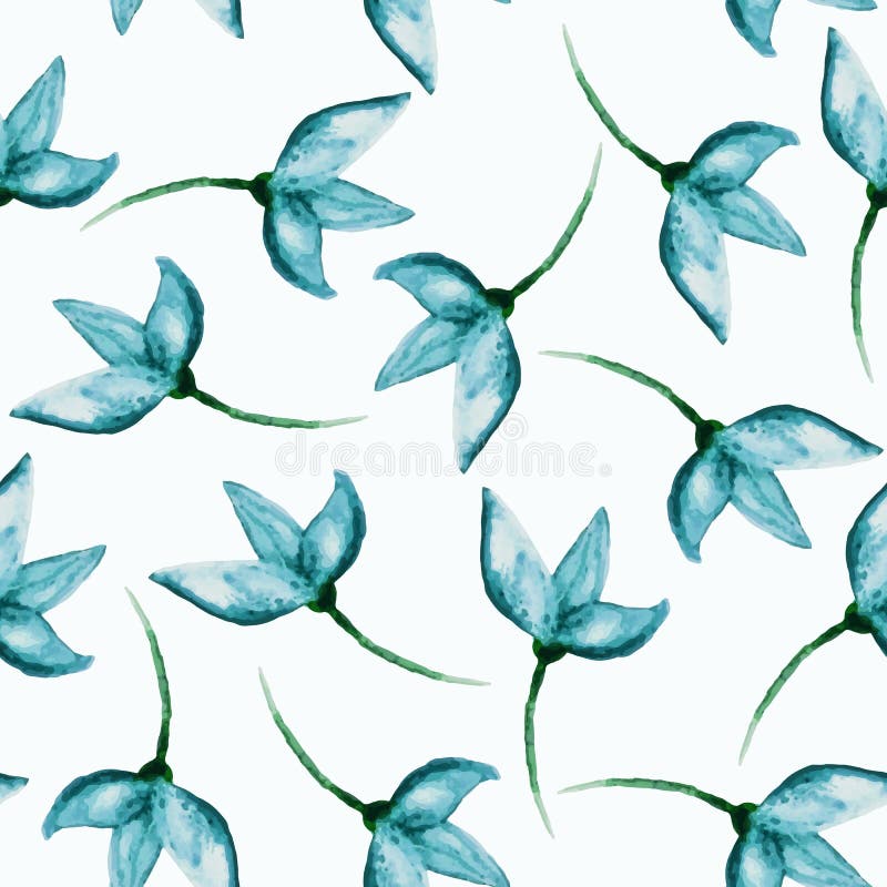 Watercolor pattern stock vector. Illustration of floral - 40297037