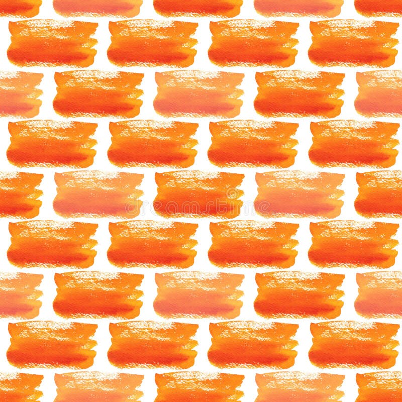 Watercolor Bricks. Vector Abstract Seamless Pattern. Stock Vector ...