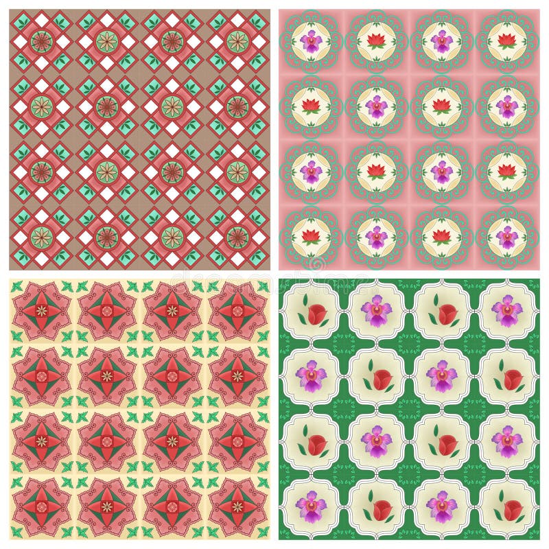 Peranakan Tile Flooring stock image. Image of design - 26096735