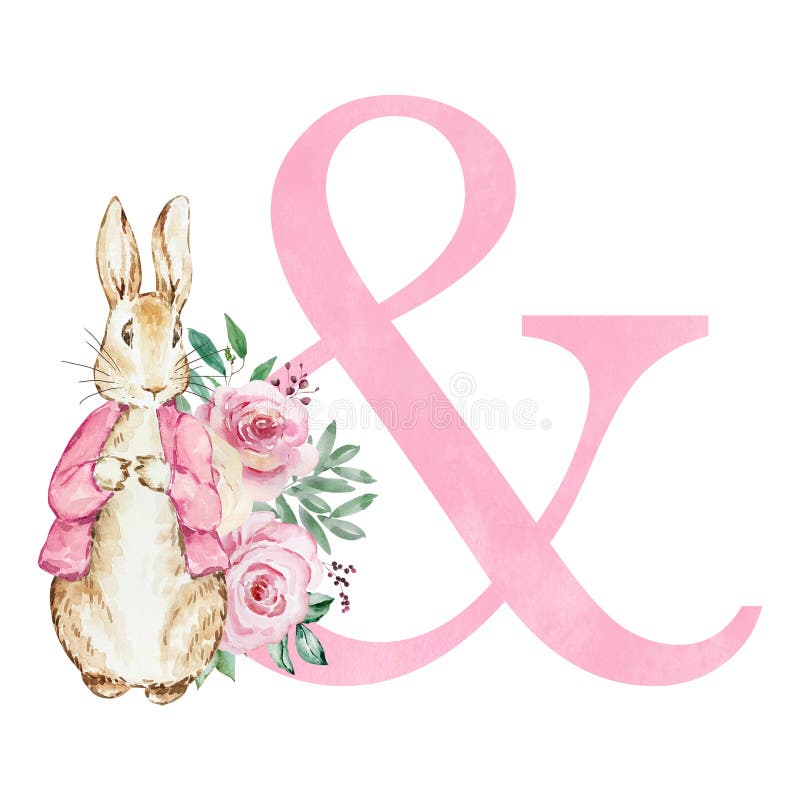 Peter Rabbit Watercolor Number 1 Stock Photos - Free & Royalty-Free ...