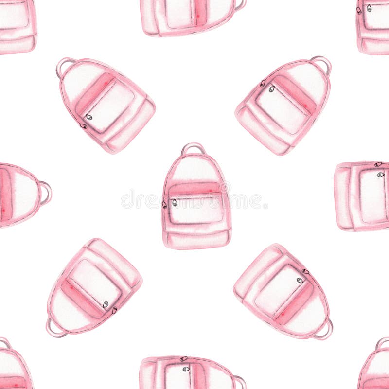 Pink Backpack or School Bag Stock Vector - Illustration of adventure ...
