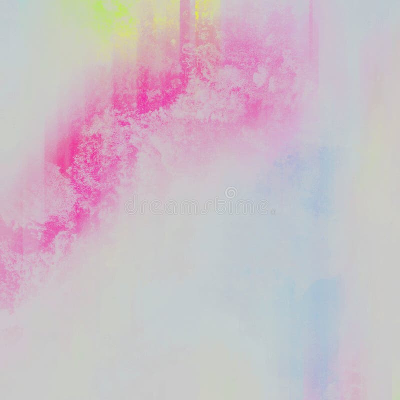 Watercolor in Pink, Green Mint Sky Blue Yellow Multicolor Background ...