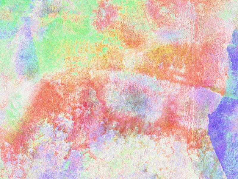 Watercolor in Pink, Green Mint Sky Blue Yellow Multicolor Background ...