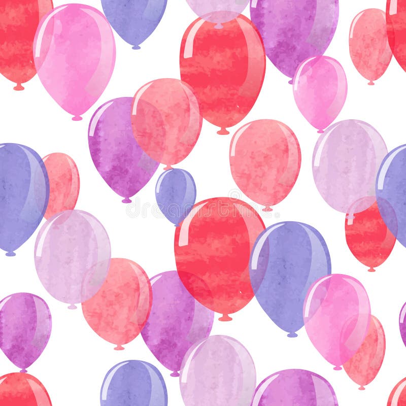 Watercolor Red Blue Balloons Stock Illustrations – 902 Watercolor Red ...