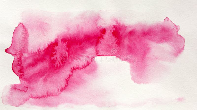 Watercolor Pink Splash Artwork Background Stock Image - Image of water ...