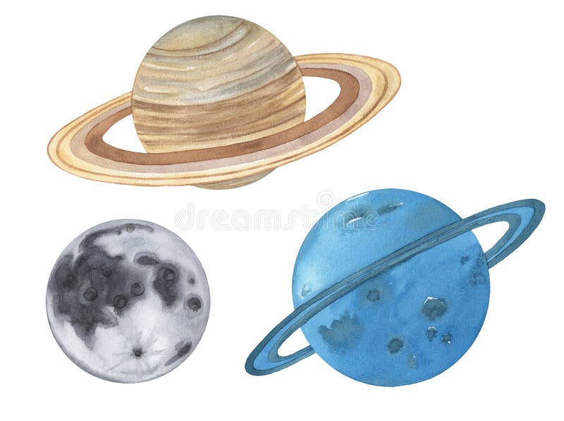 Watercolor Planet Moon Stock Illustrations – 3,574 Watercolor Planet ...