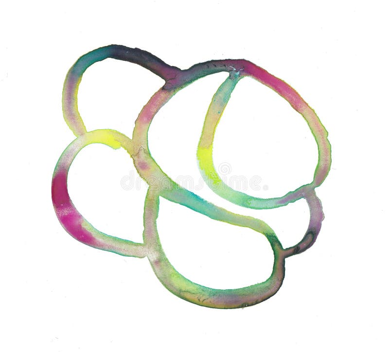 A Watercolor Playful Design Element Stock Illustration - Illustration ...