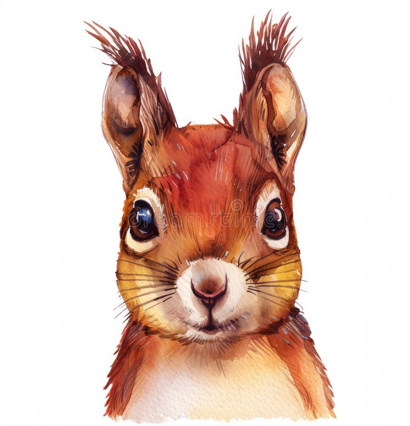 Squirrel Face Clip Art