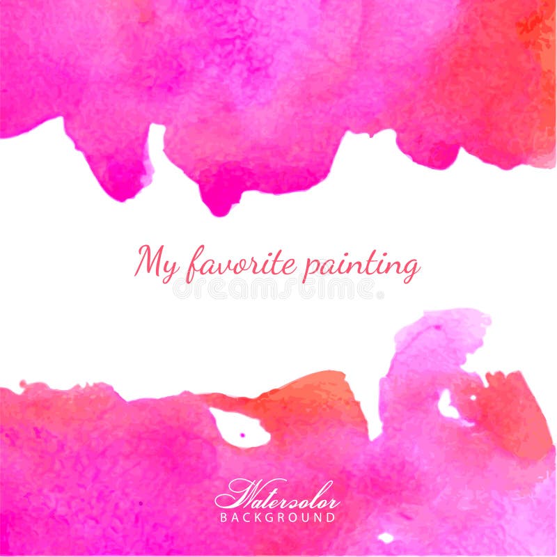 Watercolor. Rectangle. stock vector. Illustration of background - 44259593