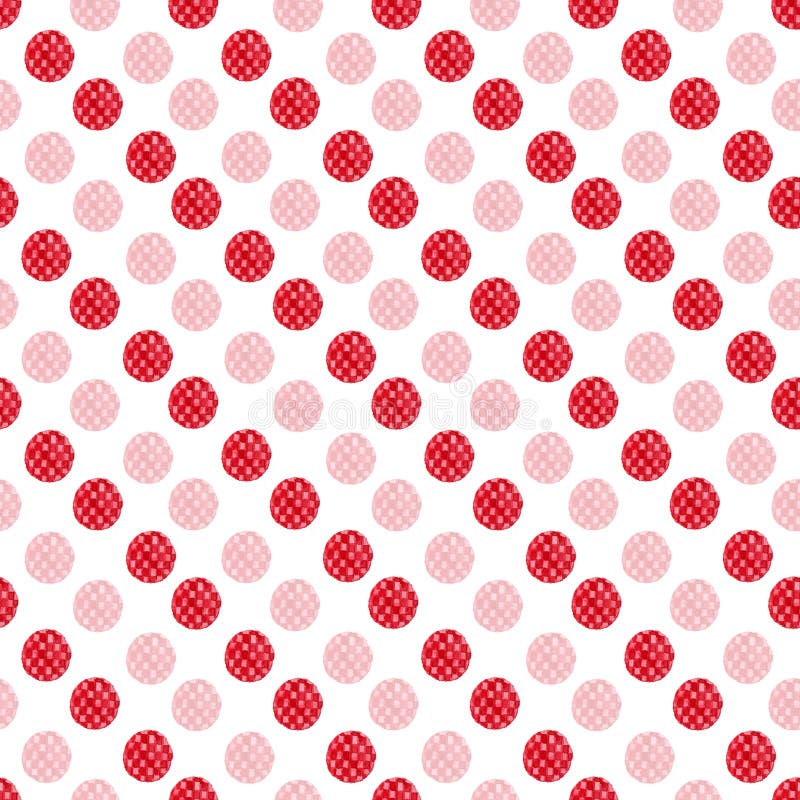 Watercolor Red Dots Seamless Pattern. Modern Textile Design. Wrapping ...