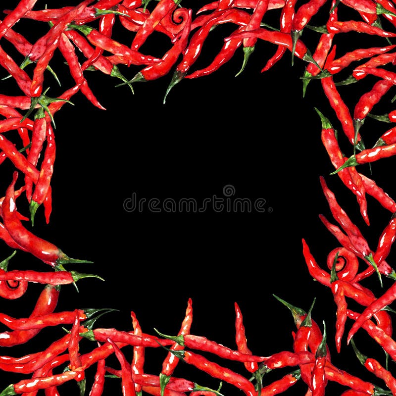 Pepper Border stock illustration. Illustration of mexican - 515146