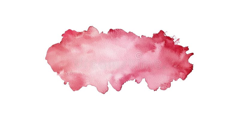 Watercolor Red Paint Splatter with Artistic Texture Isolated on ...