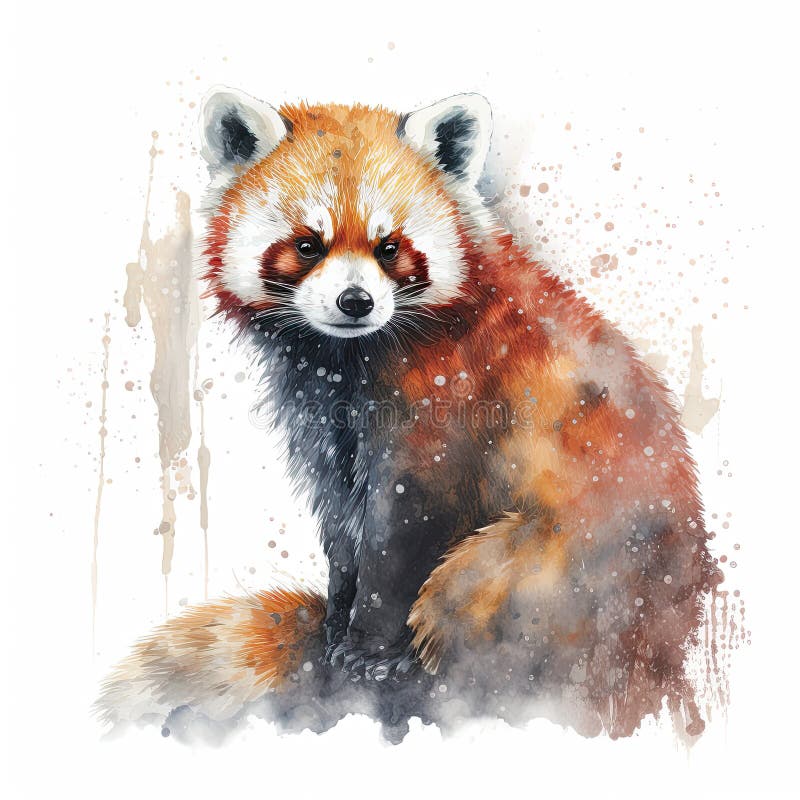Red Panda Realistic Isolated Vector Illustration. Wild Animal Stock ...