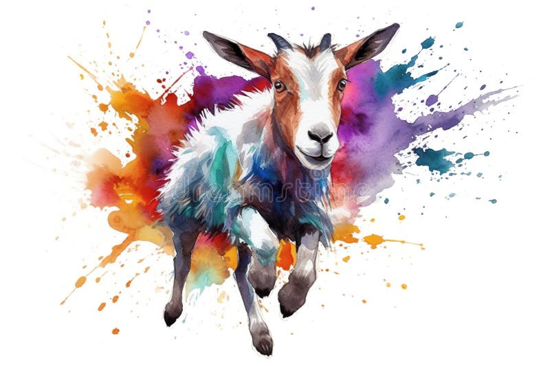 Running Goat Stock Illustrations – 750 Running Goat Stock Illustrations ...