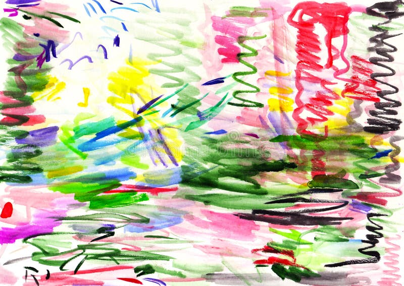 Watercolor scribbles stock illustration. Illustration of paint - 58931861