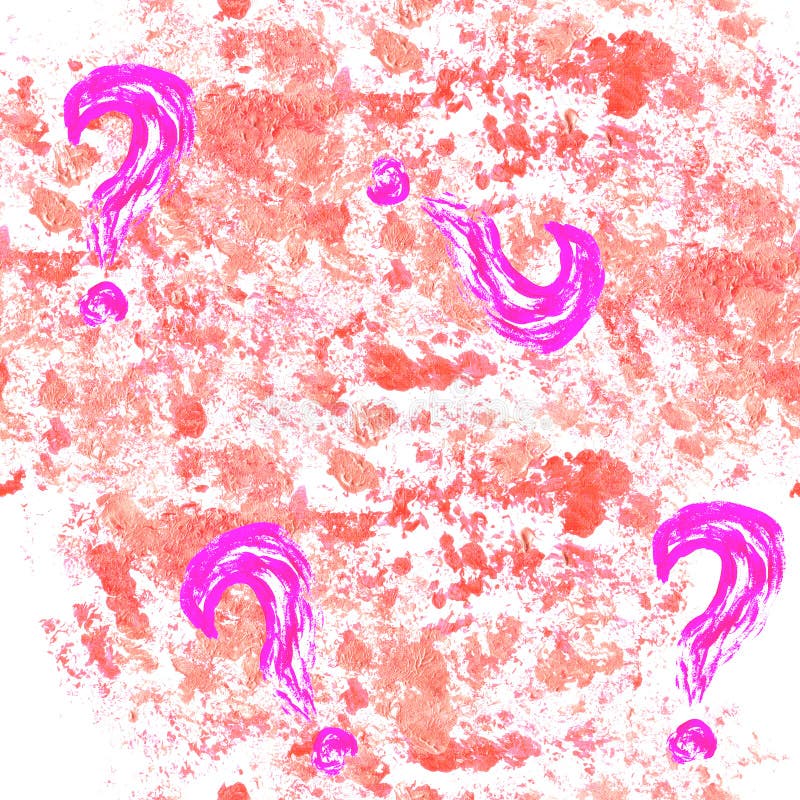 Watercolor Seamless Pattern Background Abstraction, Question. Art ...