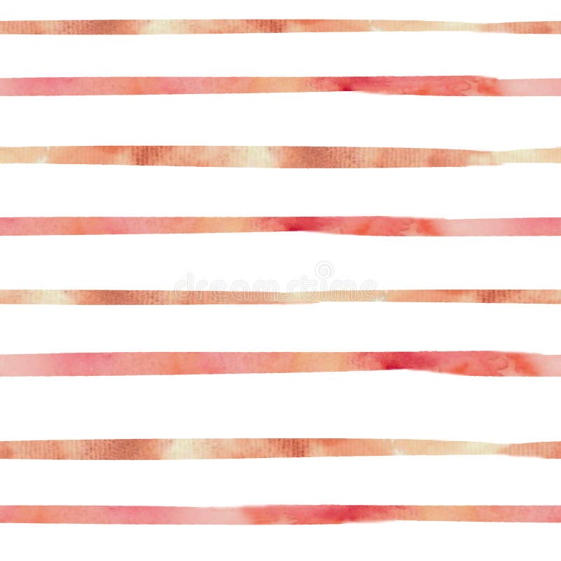 Watercolor Seamless Pattern with Beige Watercolor Boho Stripes Stock ...