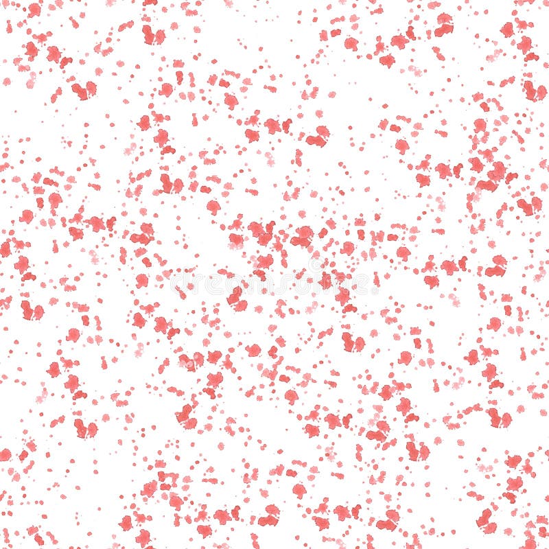 Watercolor Seamless Pattern Hand Painted Illustration with Red Spots ...