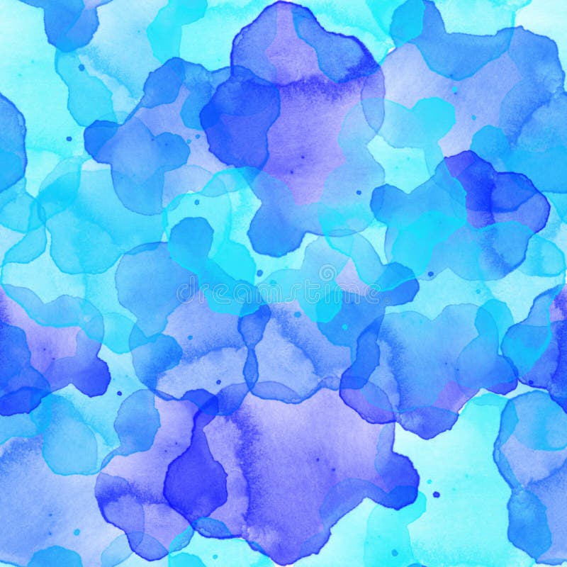 Watercolor Seamless Pattern. Stock Illustration - Illustration of ...