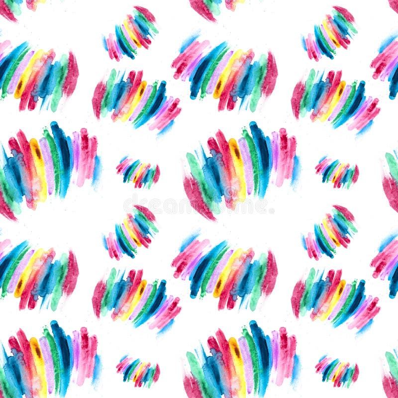 Watercolor Seamless Pattern Stock Illustration - Illustration of ...