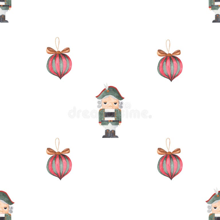 Cute Nutcracker Seamless Stock Illustrations – 473 Cute Nutcracker ...