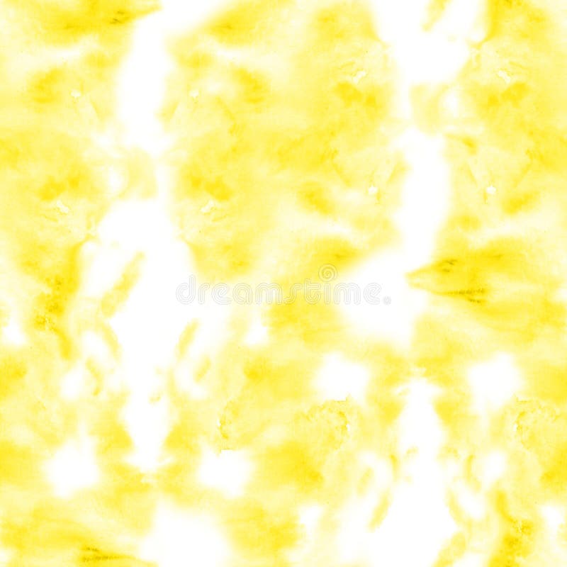 Watercolor Seamless Pattern with Yellow Texture. Abstract Stock ...